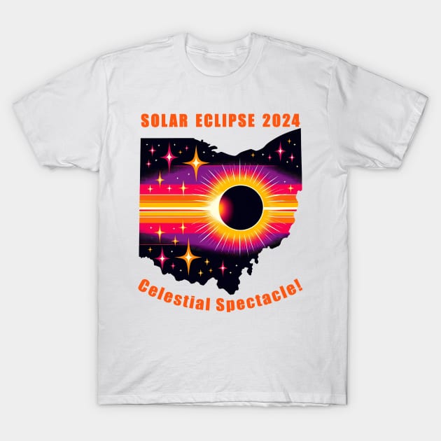 Solar Eclipse Ohio 2024 - Solar Eclipse 2024 - T-Shirt | TeePublic