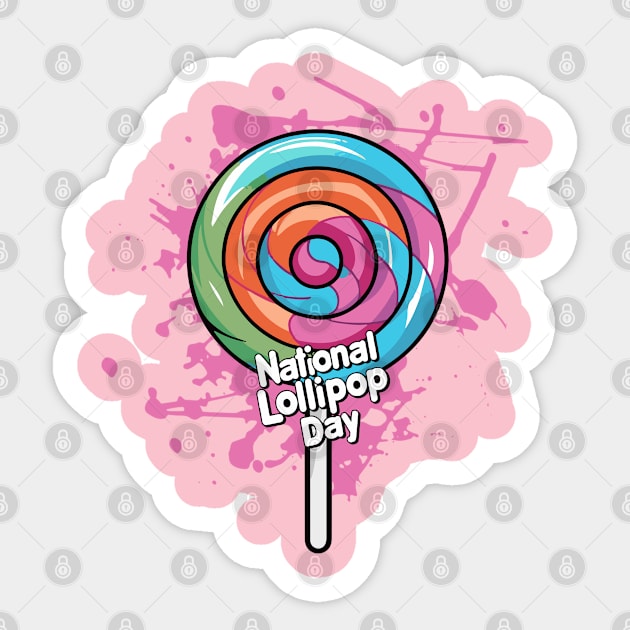 National Lollipop Day – July - Lollipop Day - Sticker | TeePublic