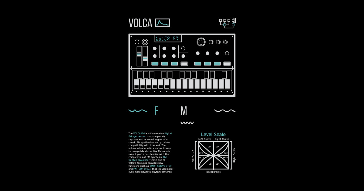 Volca FM - Synth - Sticker | TeePublic