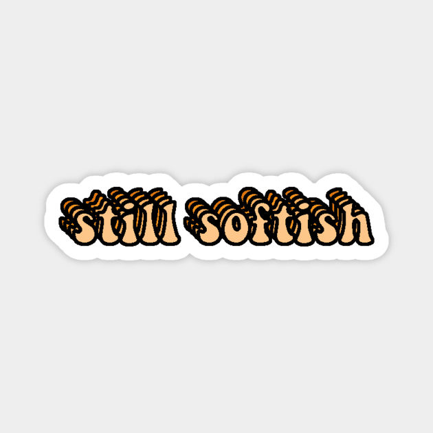 Tiktok Peach Orange Still Softish Sticker - Tiktok - Magnet | TeePublic
