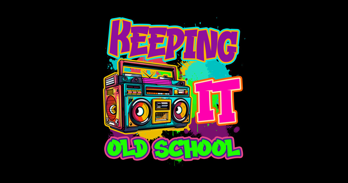 Keeping it old school Class Retro Cassette Radio 80s Hip Hop Gift For ...