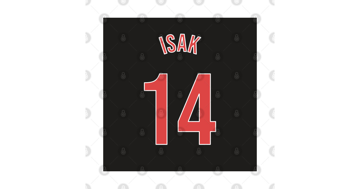 Isak 14 Home Kit - 22/23 Season - Alexander Isak - T-Shirt | TeePublic