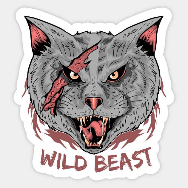 Wild Beast Logo - Wild Beast - Sticker | TeePublic