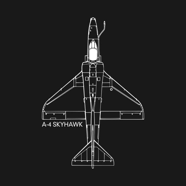 A-4 Skyhawk Attack Aircraft Blueprint - A 4 Skyhawk Attack Aircraft - T ...