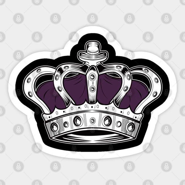 Crown - Purple - Crowns - Sticker | TeePublic