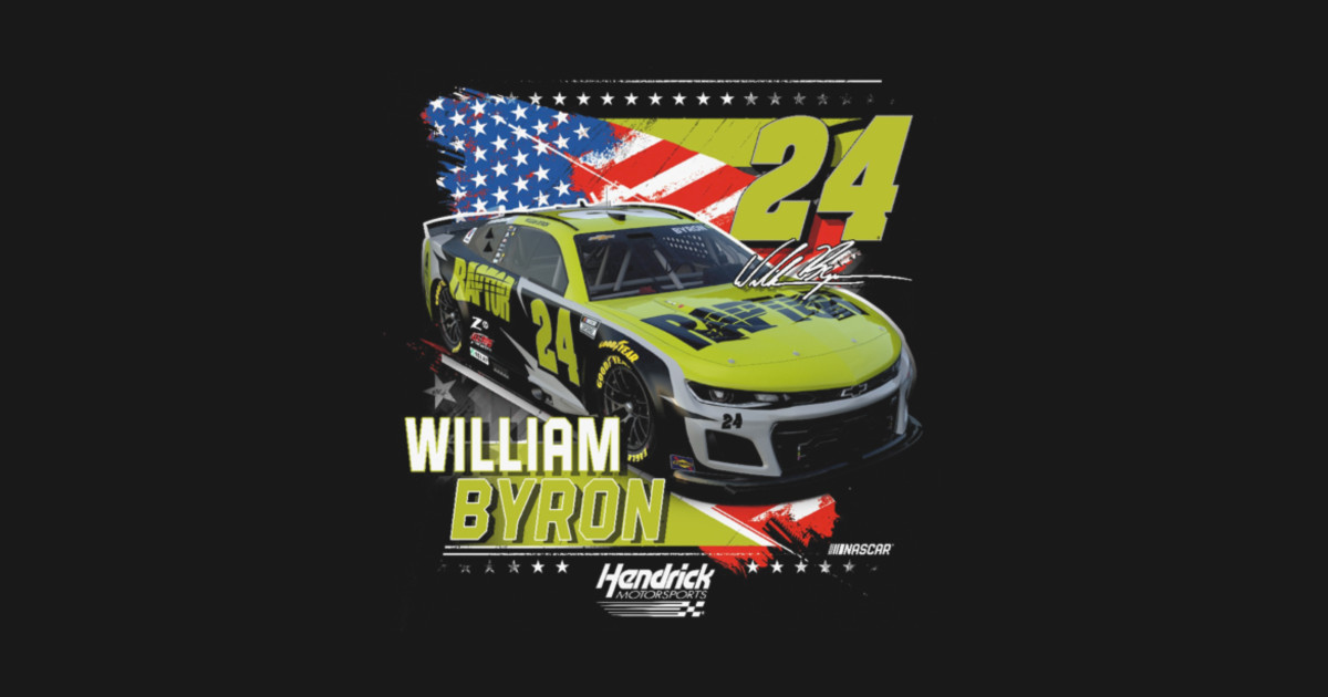 William Byron Raptor Patriotic Car - William Byron - T-Shirt | TeePublic
