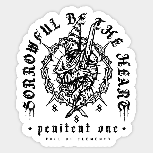 Penitent One - Vintage - Blasphemous - Sticker | TeePublic