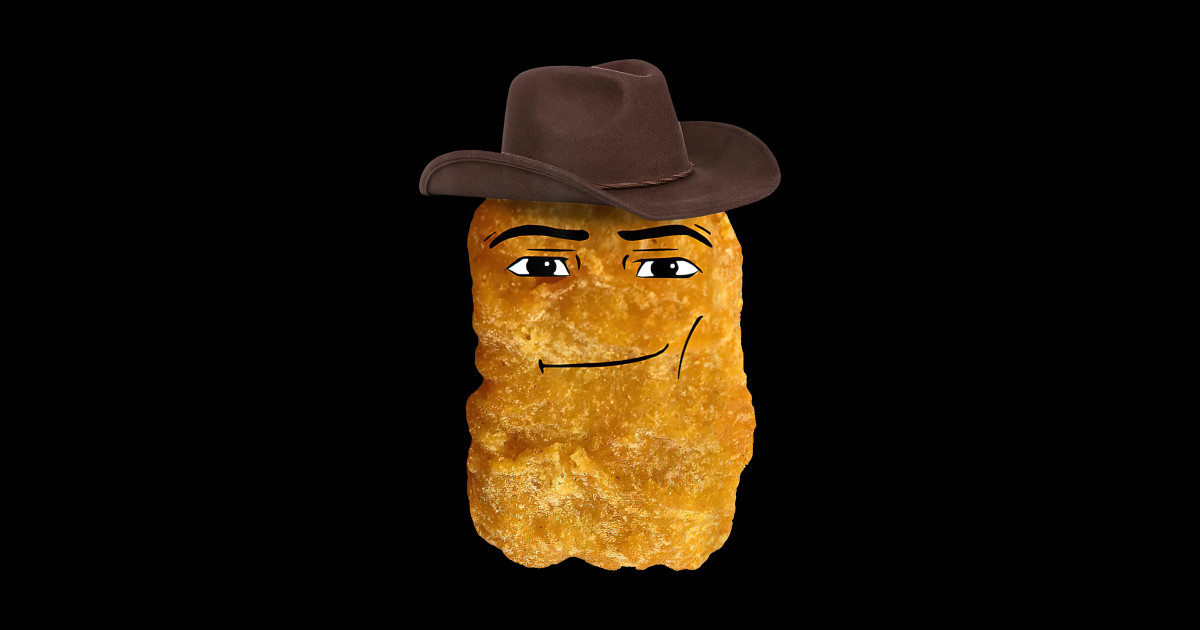 Cowboy Chicken Nugget meme - Cowboy Chicken Nugget - Sticker | TeePublic