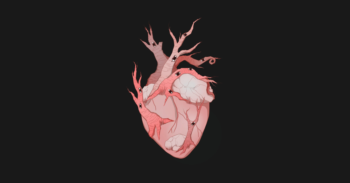 Creepy Heart - Heart - T-Shirt | TeePublic