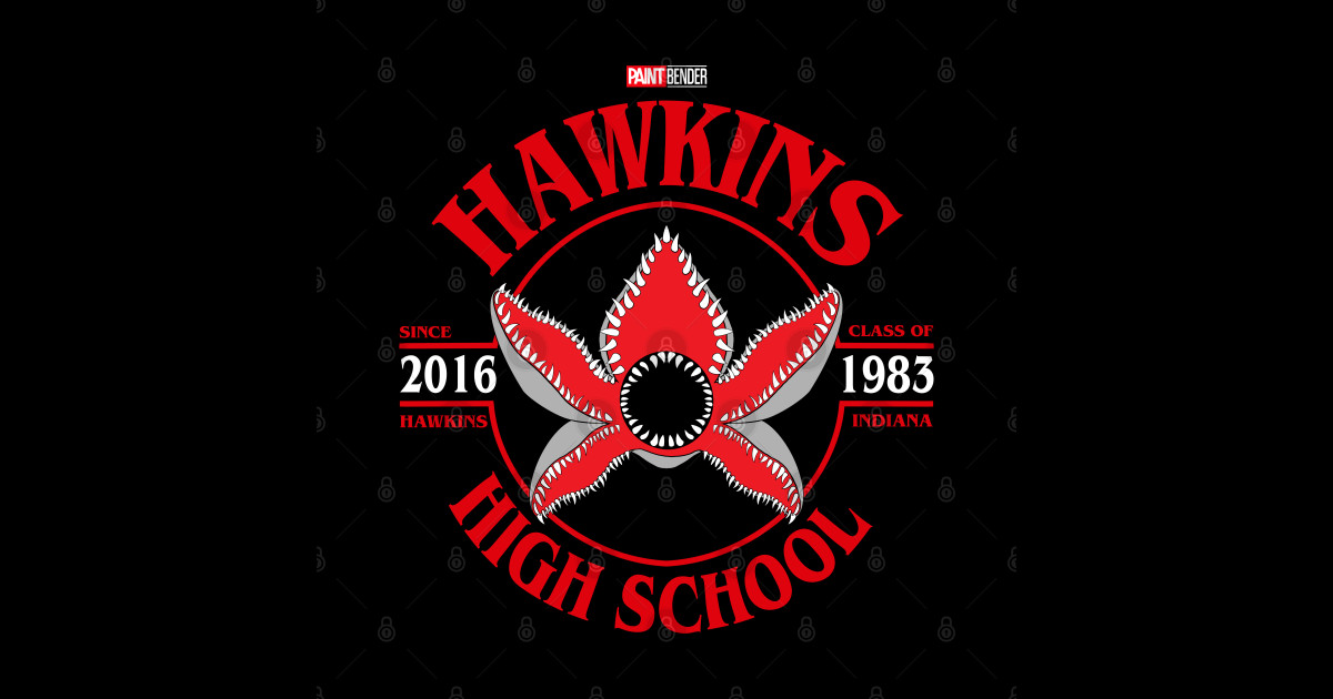 Hawkins High School - Stranger Things Netflix - Sticker | TeePublic
