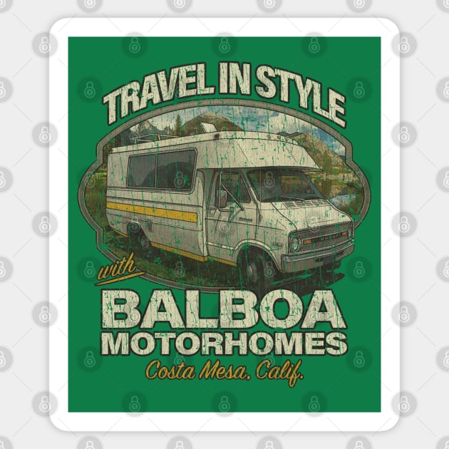 Balboa Motorhomes 1968 - Van Life - Sticker | TeePublic