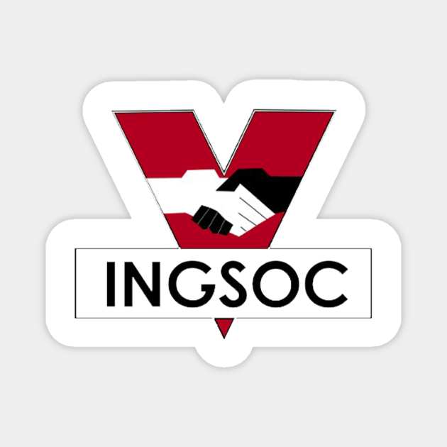 INGSOC. GEORGE ORWELL 1984 NOVEL LOGO - Literature - Magnet | TeePublic