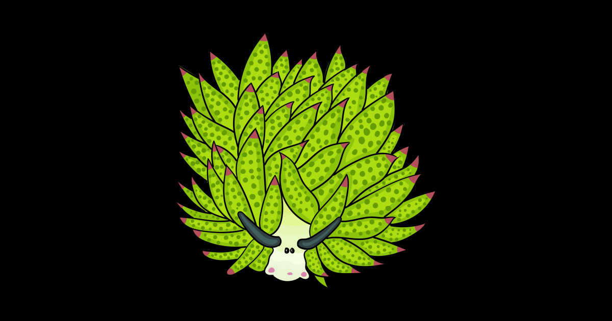 Leaf slug cartoon illustration - Leaf Slug Cartoon Illustration ...