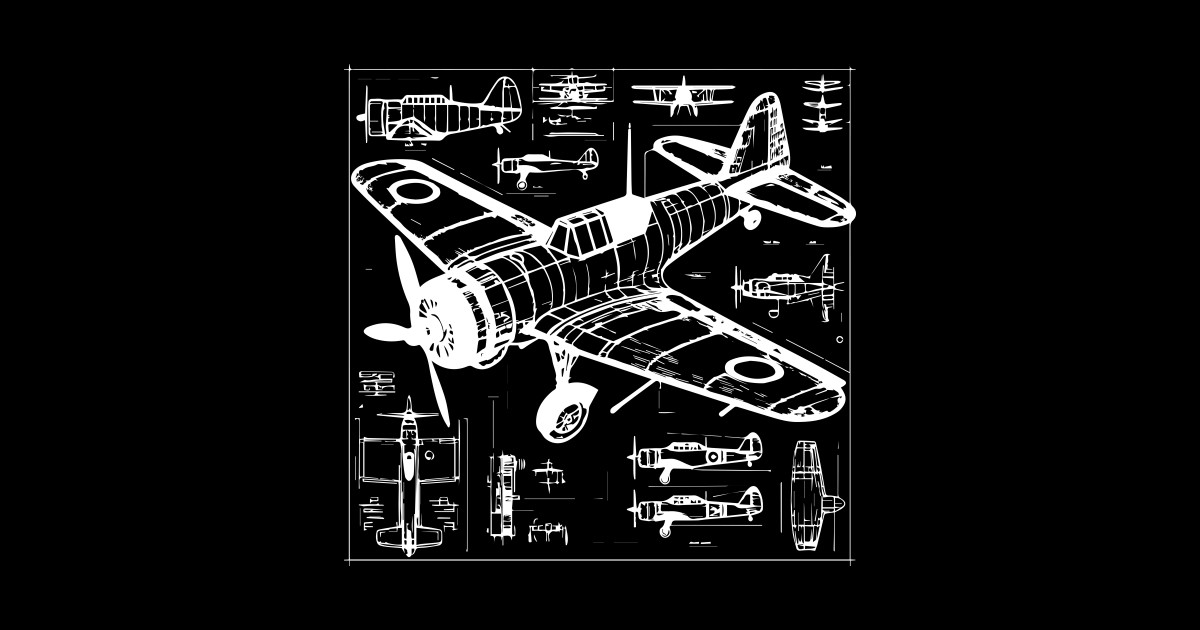 plane anatomy - Plane - Sticker | TeePublic