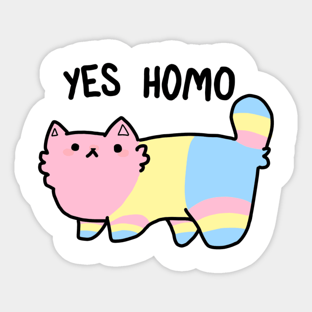 Pan Cat - Pride - Sticker | TeePublic