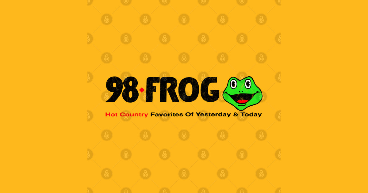 98 Frog / Vintage Faded Style Defunct Country Radio Station - Country ...