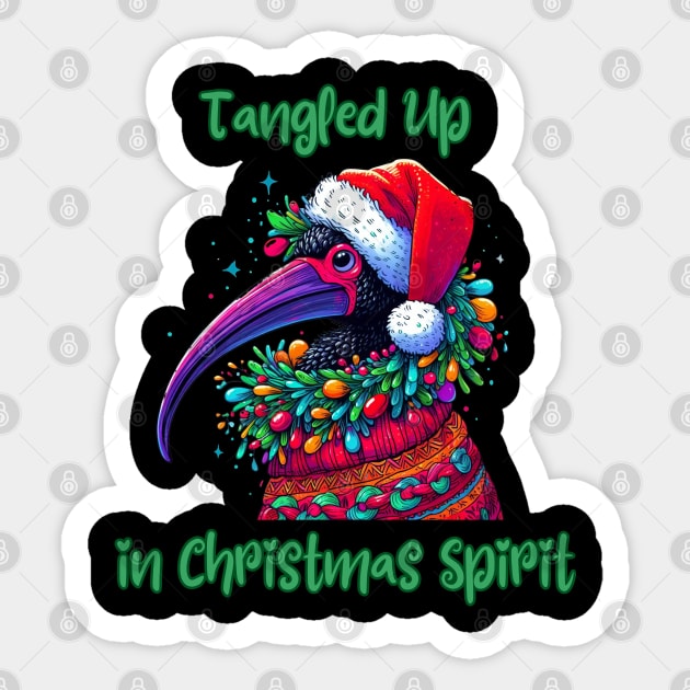 Bin Chicken Christmas - Bin Chicken Christmas - Sticker | TeePublic