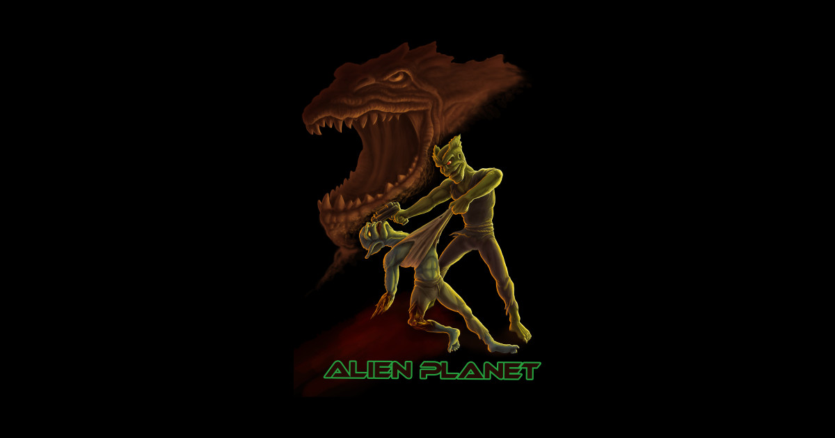 Alien Planet - Aliens & Dweller - Alien Planet - Sticker | TeePublic