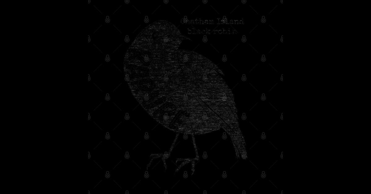 Karure black robin - Black Robin - Sticker | TeePublic