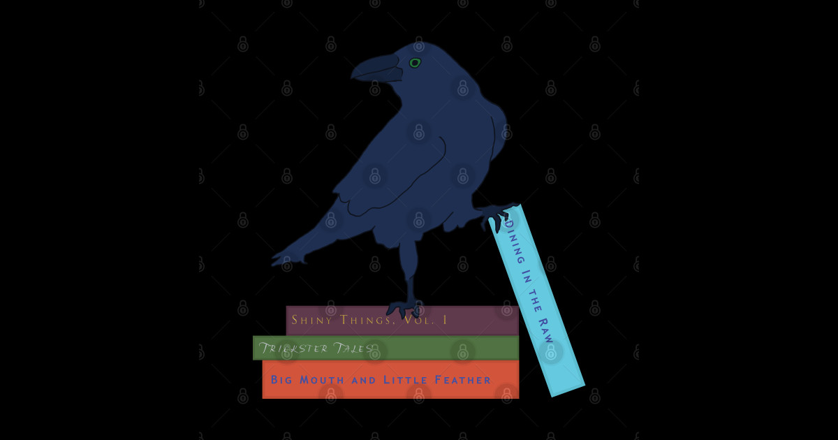 Reading Raven Book Crow - Reading - Sticker | TeePublic