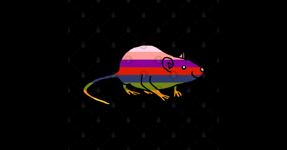 Rainbow Rat - Rat - Tapestry | TeePublic