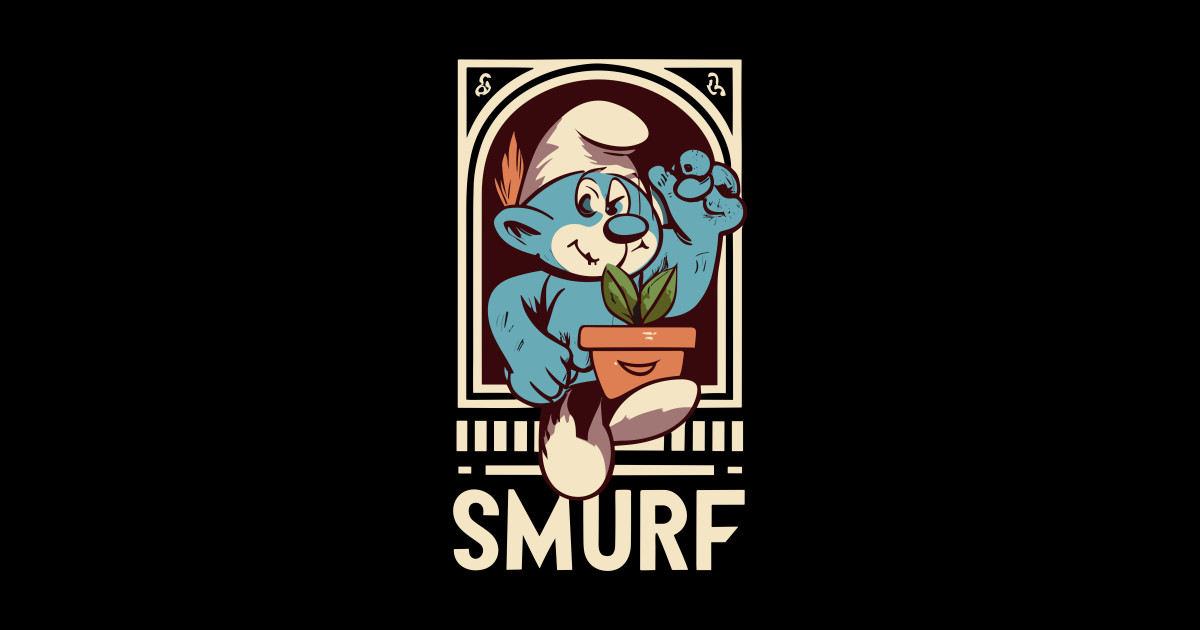 Smurf Cat - Blue Smurf - Smurf Cat - Sticker | TeePublic