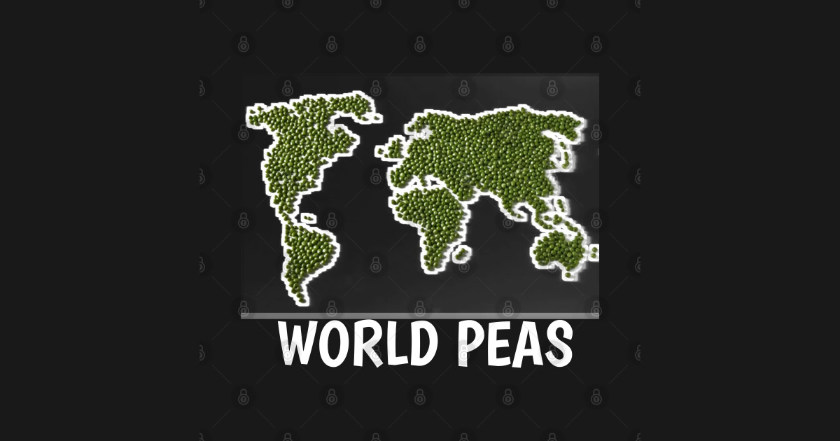 funny world peas world of peace - World Peace - T-Shirt | TeePublic