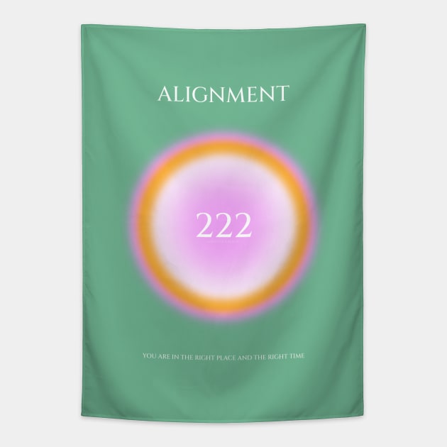 Angel Numbers Alignment 222 - Angel Numbers - Tapestry | TeePublic