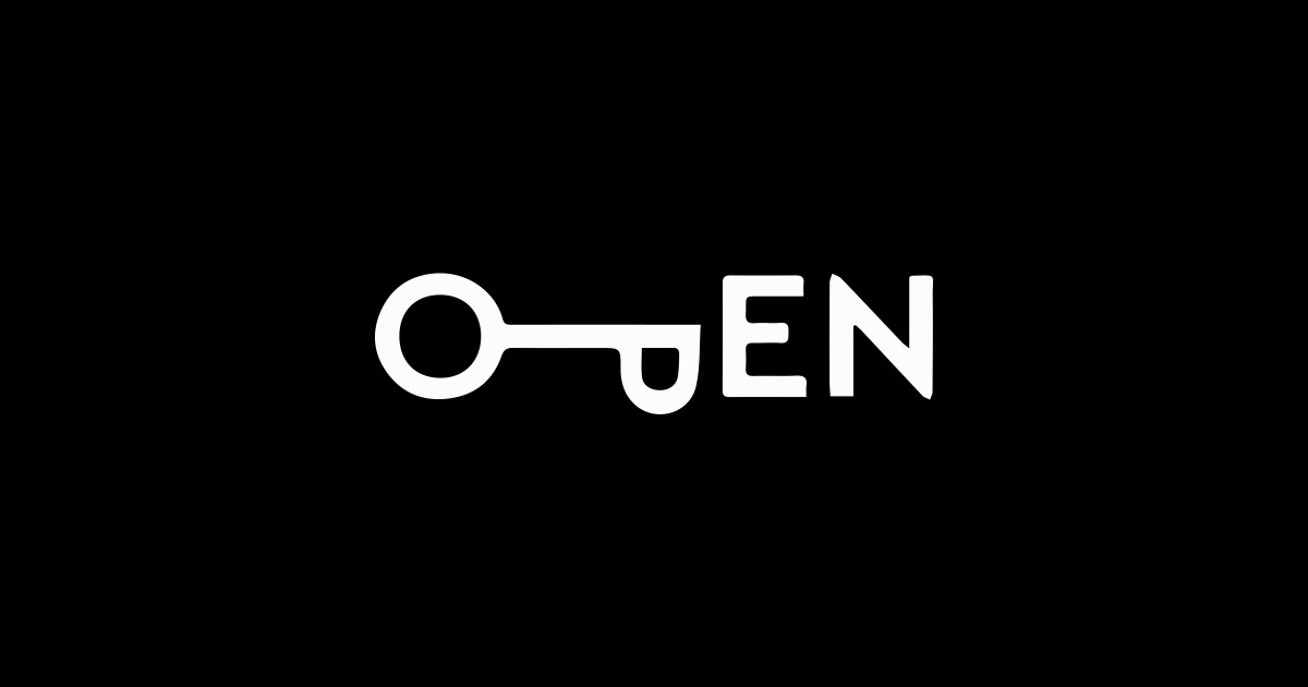 open key logo - Open Key Logo - Sticker | TeePublic