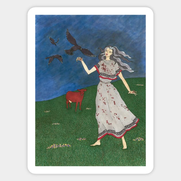 The Morrigan: Great Queen - Morrigan - Sticker | TeePublic