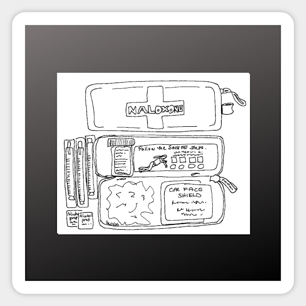 Naloxone, Save, Emergency, Overdose, Drugs - Naloxone - Sticker | TeePublic
