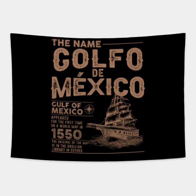 Gulf of Mexico 1672 Historic Map - Gulf Of Mexico - Tapestry | TeePublic