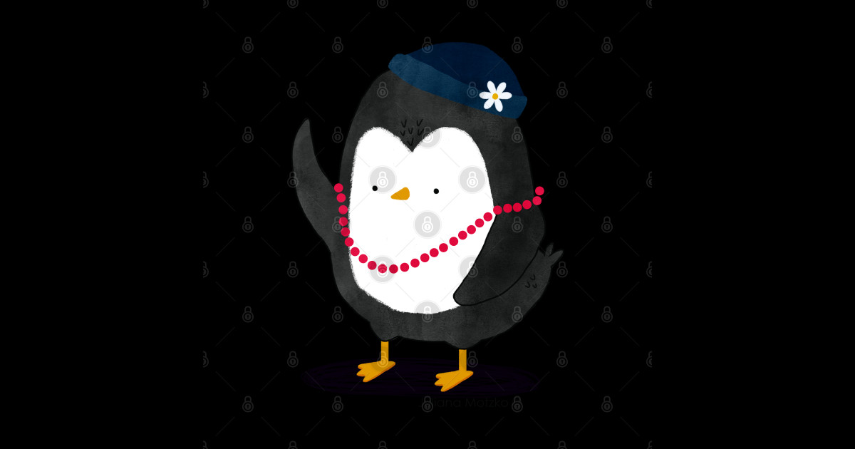 Lady Penguin - Lady Penguin - Sticker | TeePublic