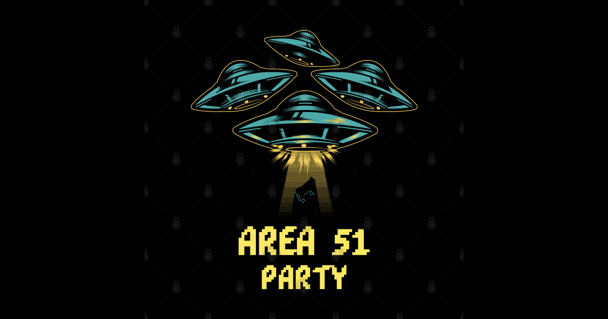 Area 51 Party Design - Area 51 Design - Sticker | TeePublic