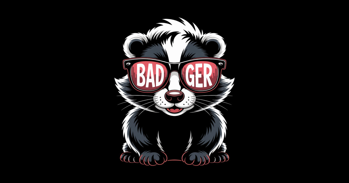 Badgers Heart Throwback - Vintage Badgers Heart Throwback - Sticker ...