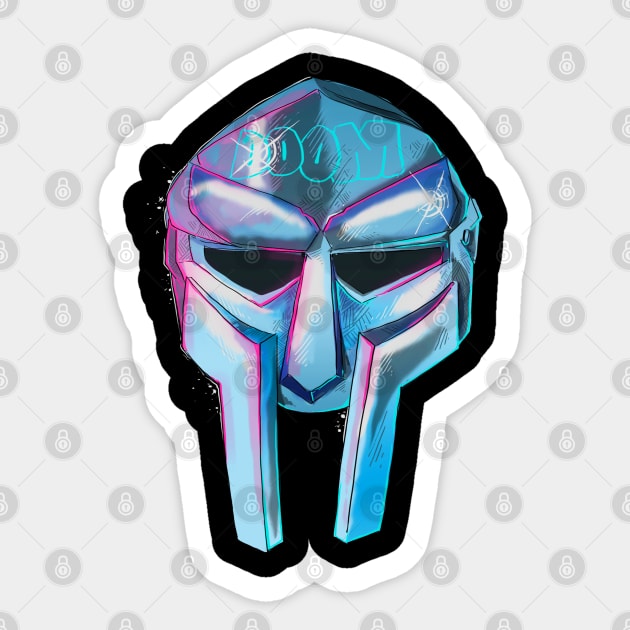 Mf doom light - Mf Doom - Sticker | TeePublic