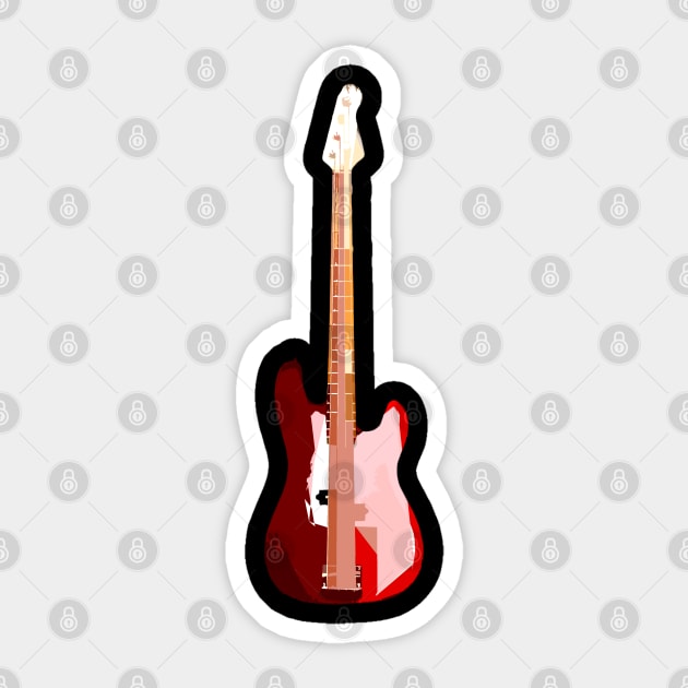 bass - Bass Guitar - Sticker | TeePublic