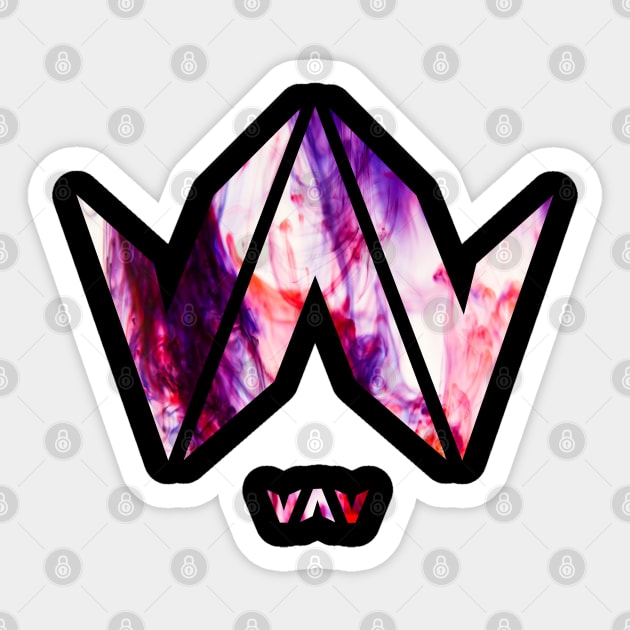 VAV Logo Abstract - Vav - Sticker | TeePublic