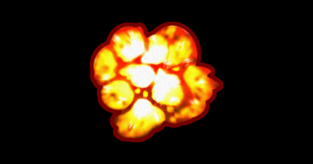 Explosive Burst - Explode - Sticker | TeePublic