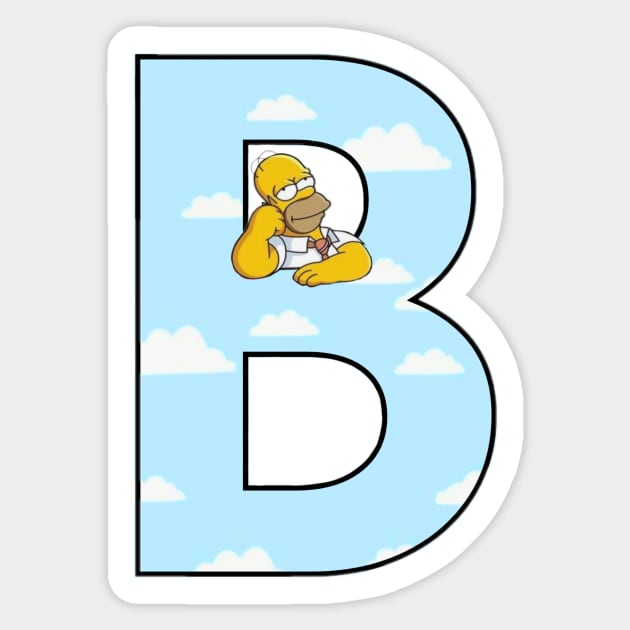 Simpsons letter - Simpsons - Sticker | TeePublic