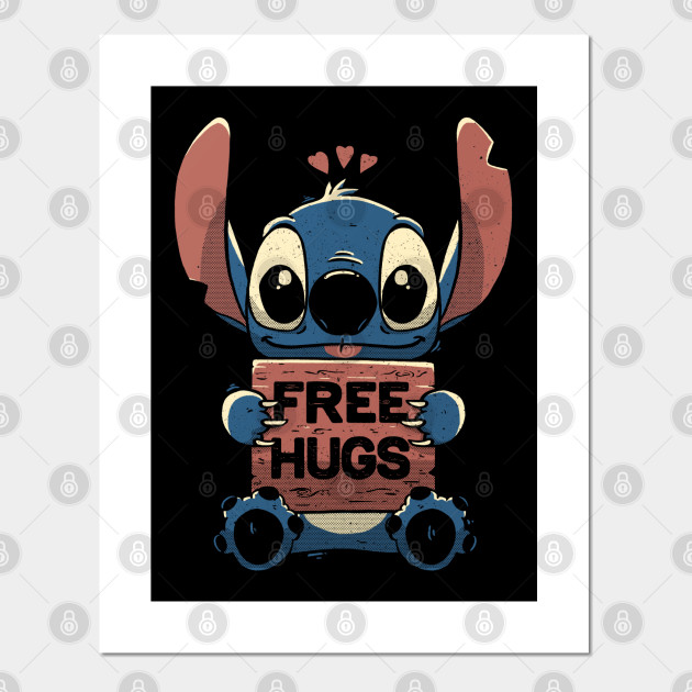 Free Hugs - Lilo And Stitch - Posters and Art Prints | TeePublic