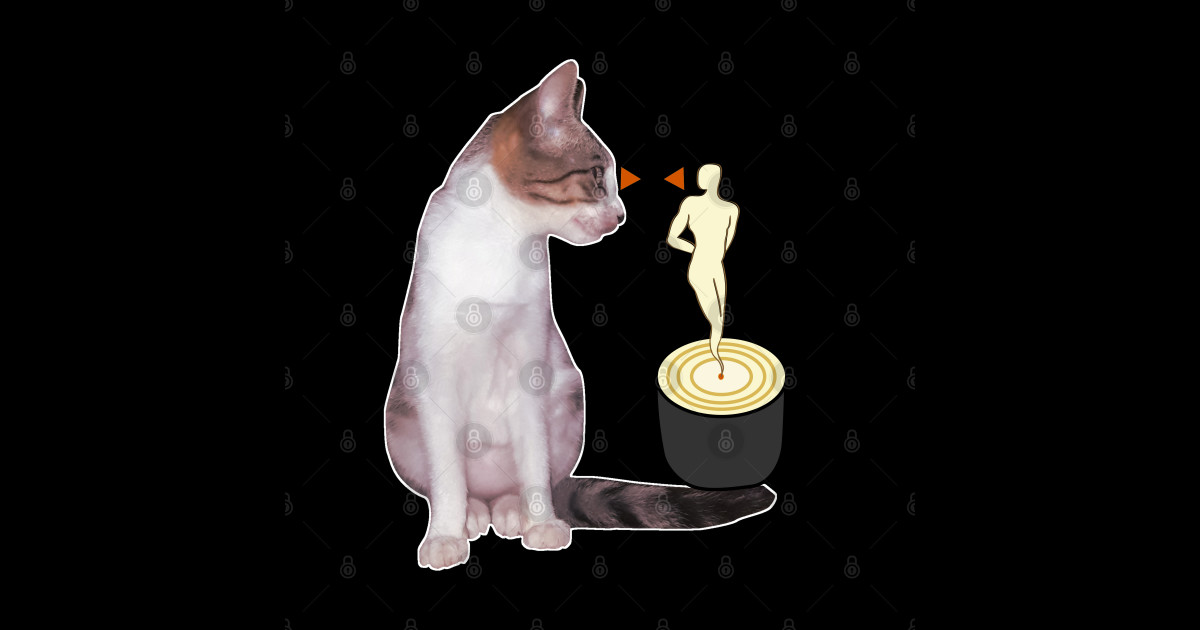 Drinking coffee with a cat - Cat Drink Coffee In Cup With Man - Sticker ...