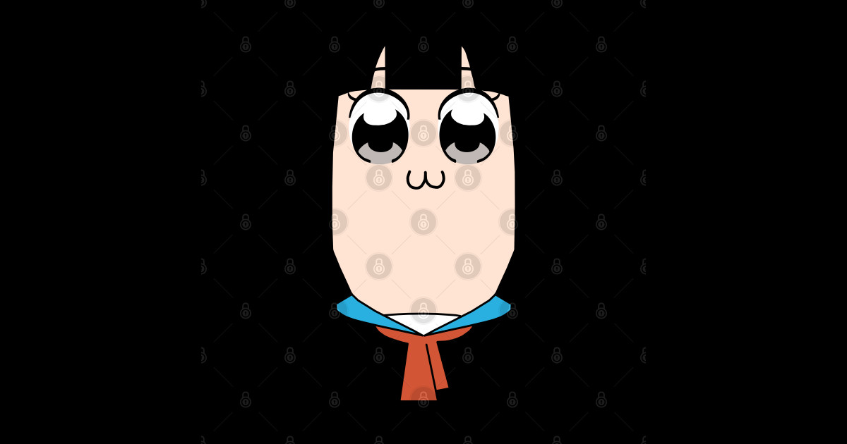 Pipimi face - Pop Team Epic - Sticker | TeePublic