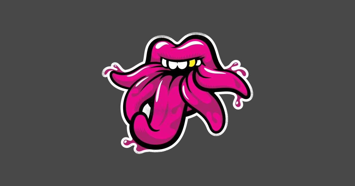Tongues of Kali (magenta version) - Tongue - T-Shirt | TeePublic
