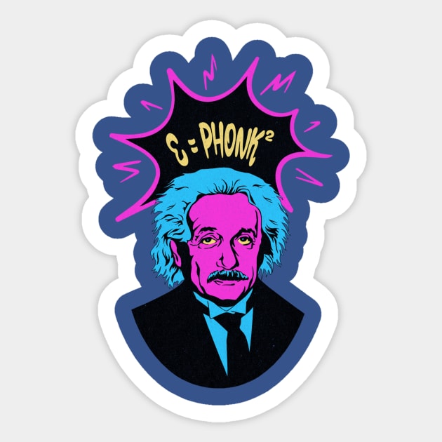 Albert Einstein Phonk Pop Art Aesthetic Tee - Unique Fusion of Genius ...