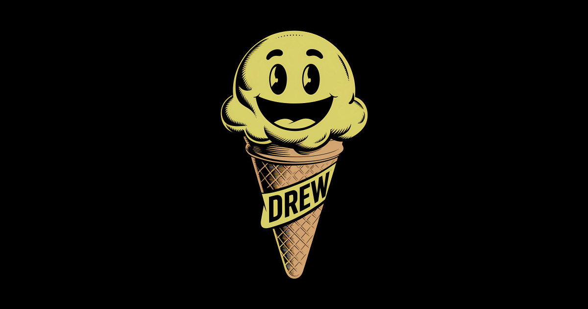 Drew An Ice-cream - Drew An Ice Cream - Sticker | TeePublic
