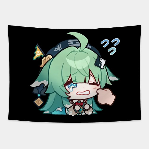 Honkai Star Rail Chibi Huohuo - Honkai Star Rail - Tapestry | TeePublic