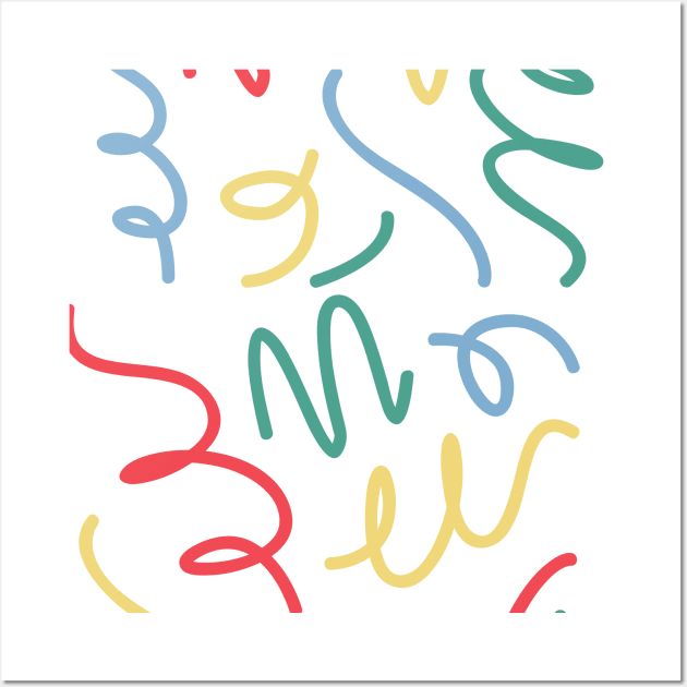 Swish Shapes Abstract Pattern - Swish Shapes Abstract Pattern - Posters ...