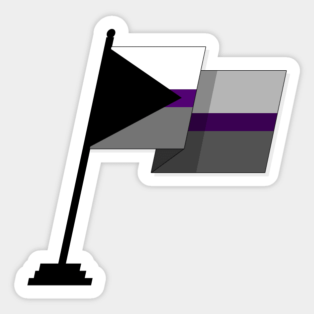 Large Waving Flag in Demisexual Pride Flag Colors - Demisexual Pride ...