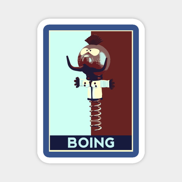 Zebedee from The Magic Roundabout Pop Art - Zebedee - Magnet | TeePublic